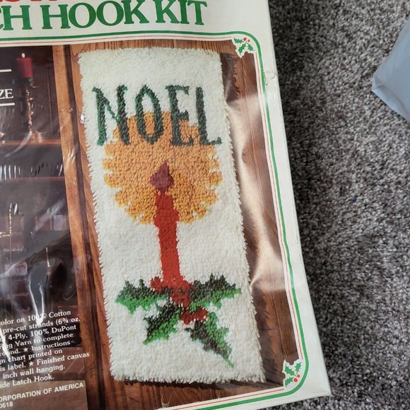 wonder art | Wall Decor | Nib Christmas Noel Latch Hook Kit 2x27 Red Green And Gold | Poshmark